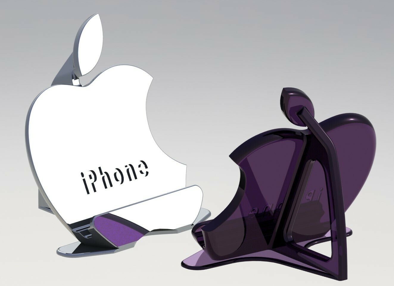 🍎 iStand - Apple logo stand・ STL File for 3D printing・Cults