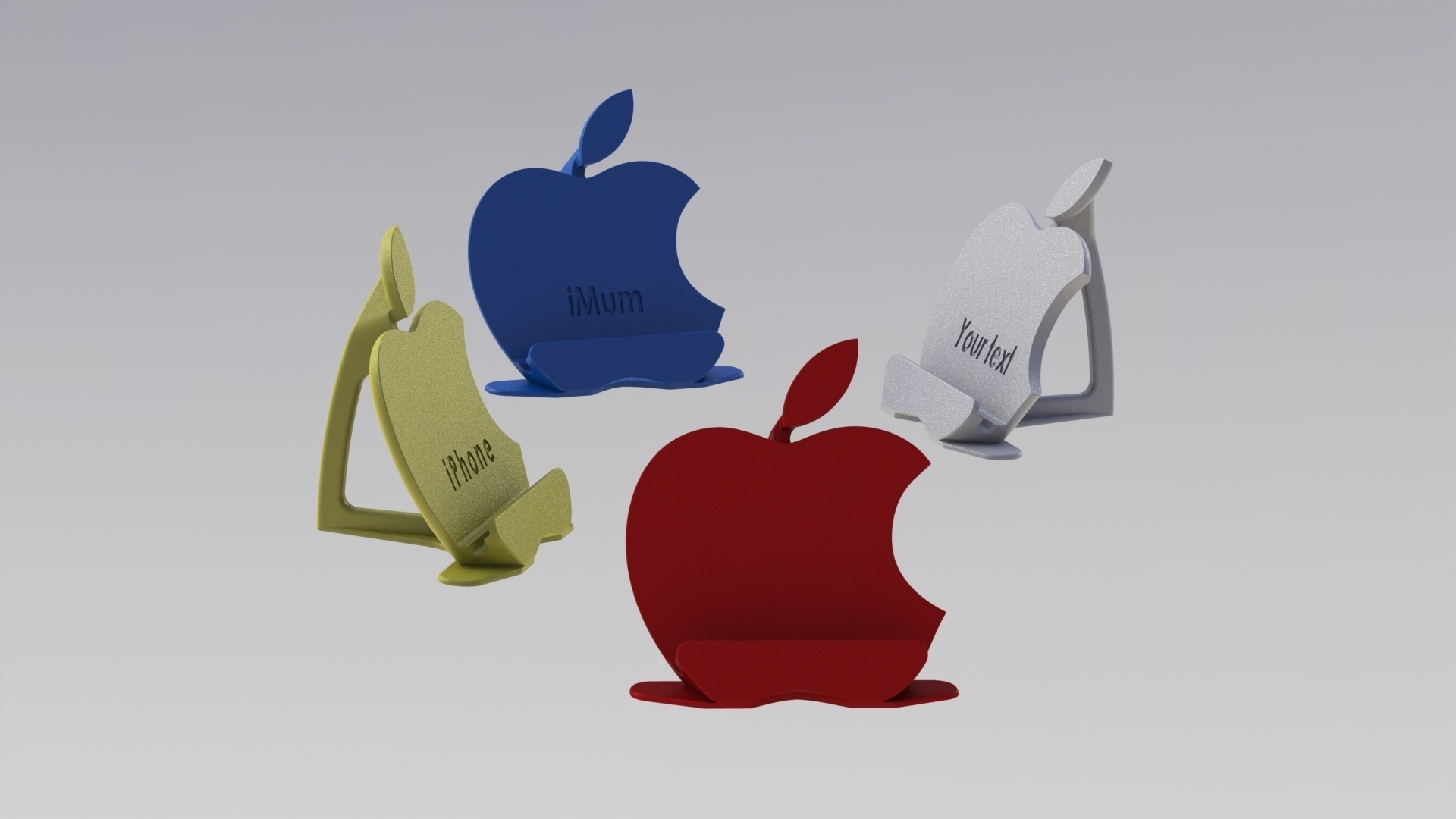 🍎 iStand - Apple logo stand・ STL File for 3D printing・Cults