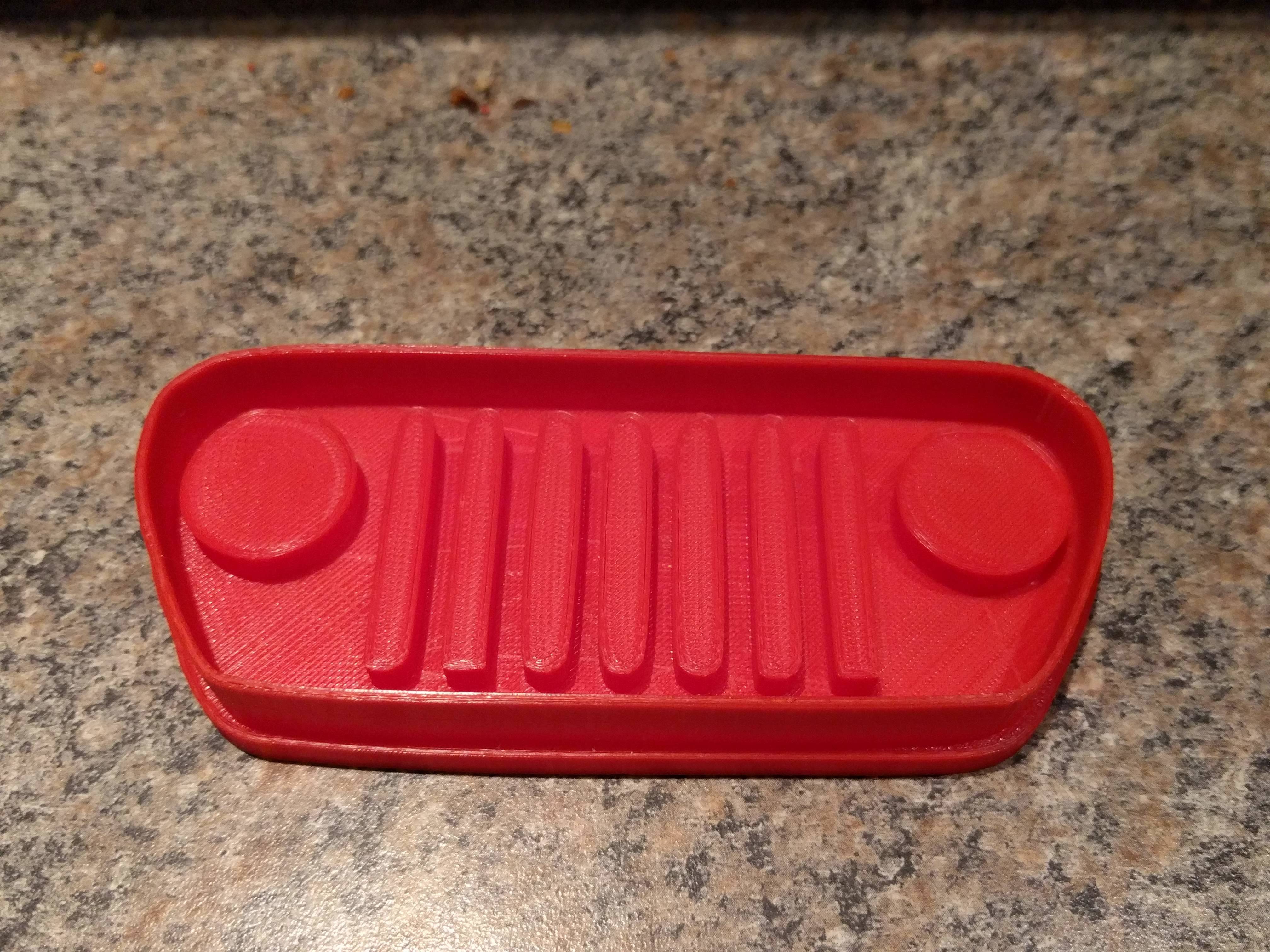 arquivo STL Jeep Wrangler Gladiator JL Grille style Cookie Cutter Stamp ...