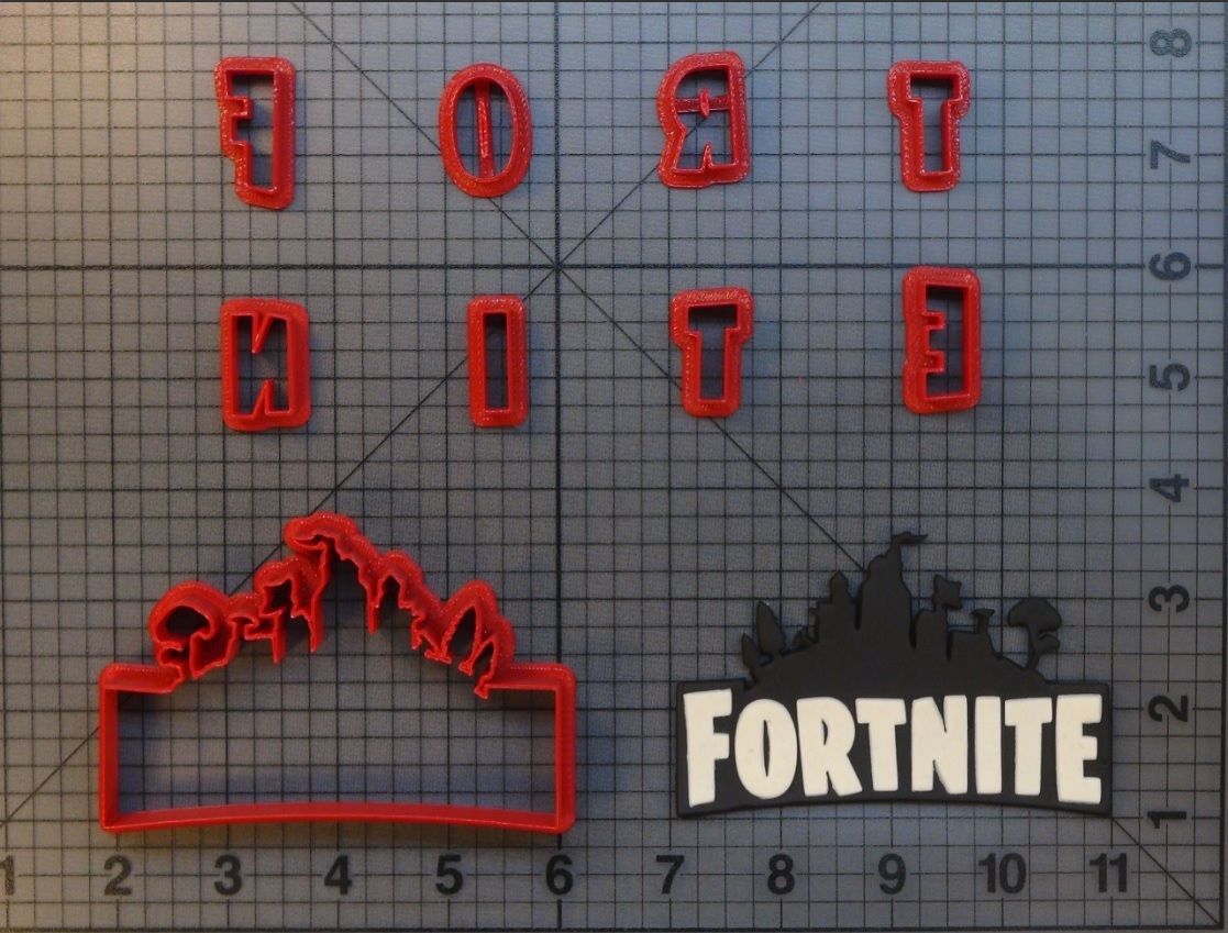Archivo STL Fortnite logo cookie cutter cortante de galletas 🍪 ・Diseño ...