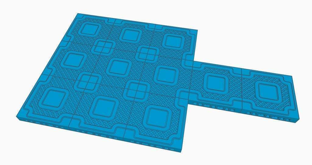 🛰 Sci-fi / Space Hulk floor tiles (OpenLock)・Free STL File for ・Cults