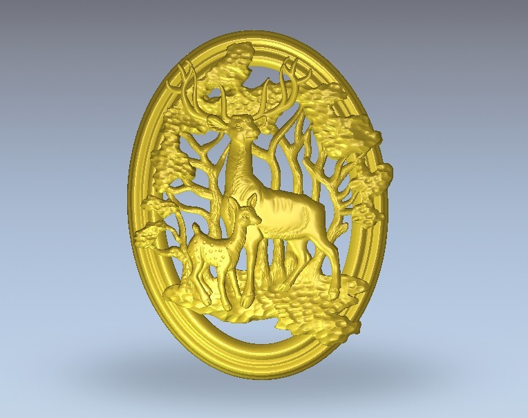 Free STL file Deer and baby in forrest 🦌 ・Design to download and 3D ...