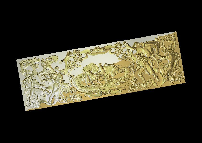 🦌 Hunting scene moose deer horse・Free STL File for ・Cults