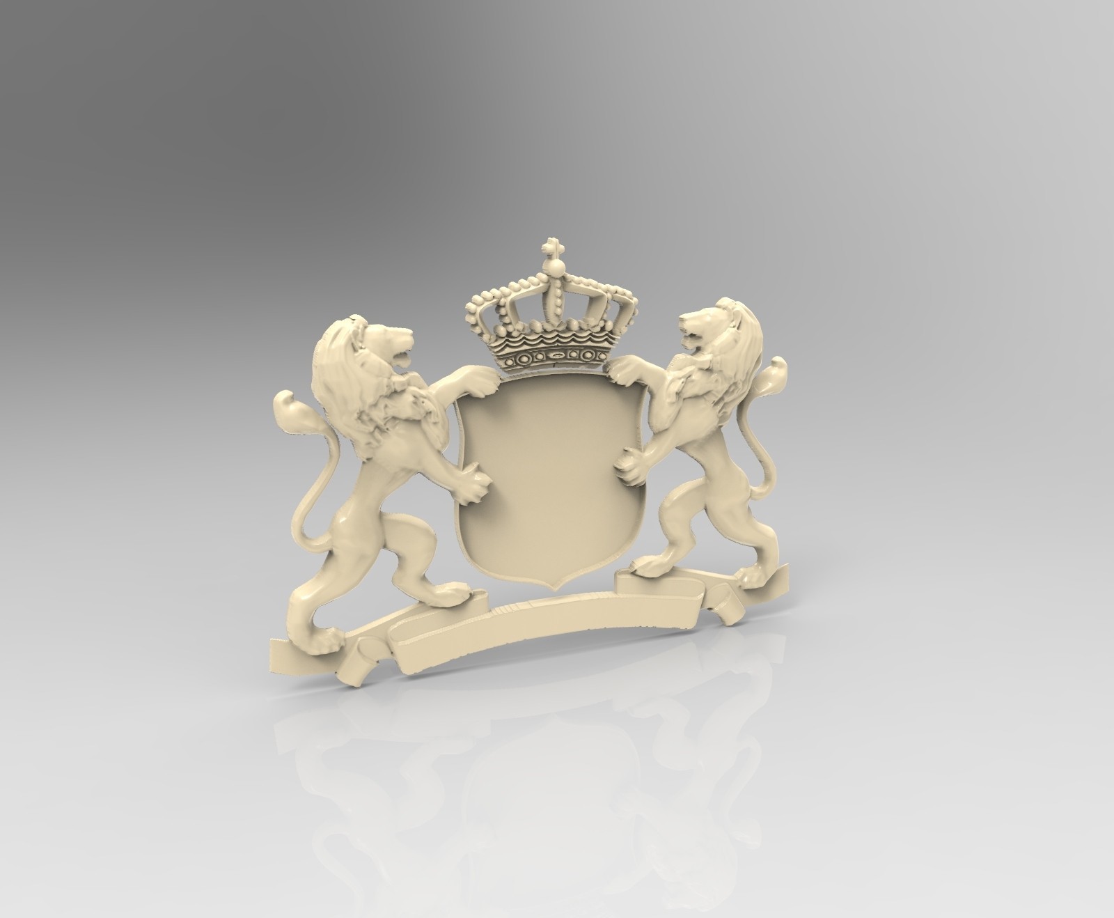 Free STL file Lion blason 🦁 ・3D printing model to download・Cults