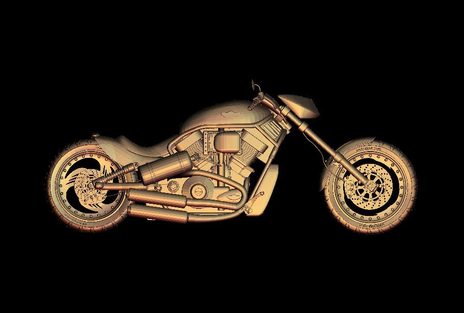 Free STL file harley davidson motorcycle biker 🏍️ ・3D printer model to ...