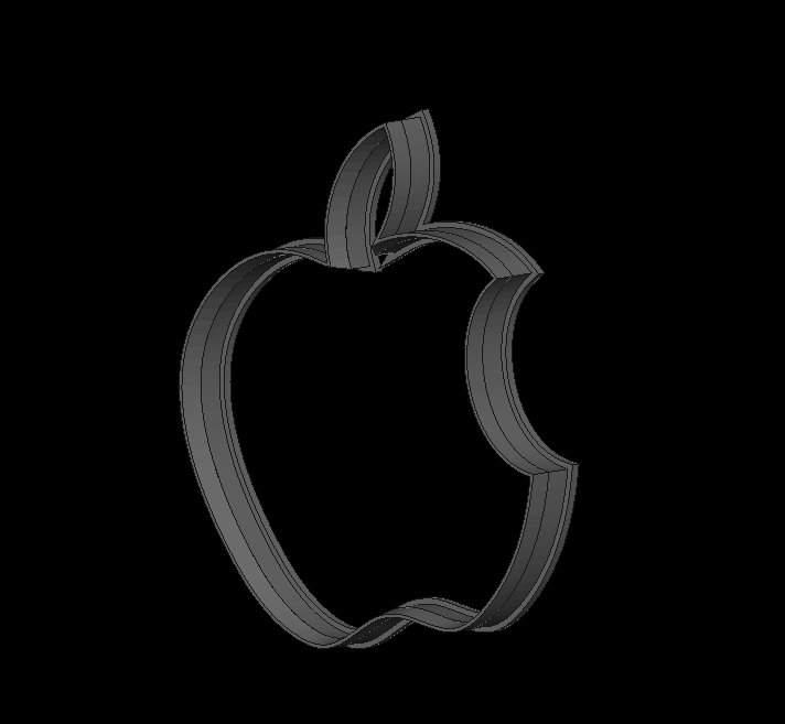STL file apple logo cookie cutter 🍎 ・3D print design to download・Cults