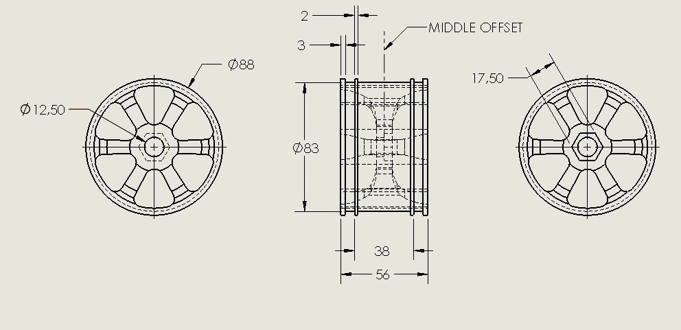 🛞 RC wheel 3.5in・ STL File for ・Cults