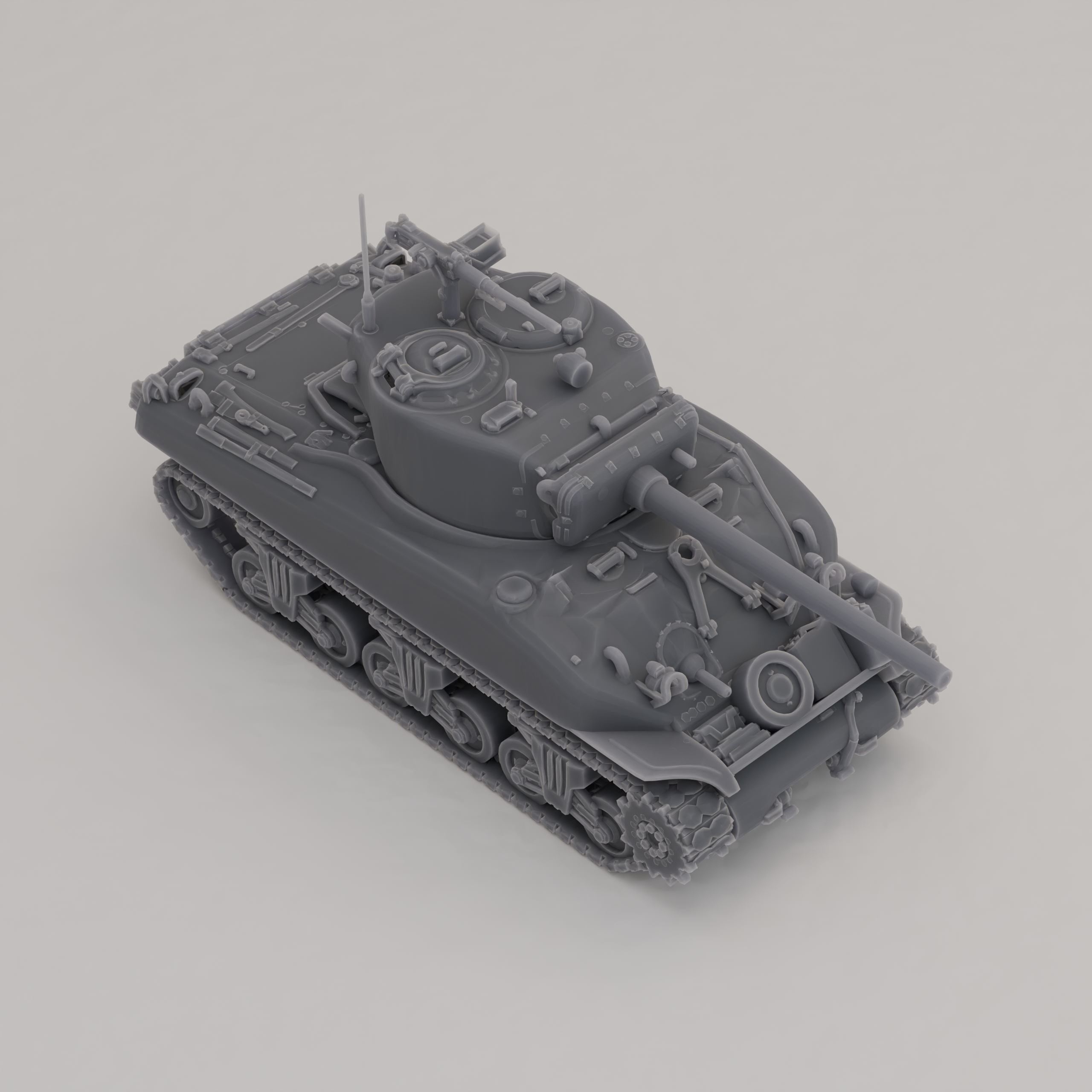 🇺🇸 M4A1 Sherman (MT, United States, WWII, 1942)・ 3D File for 3D ...