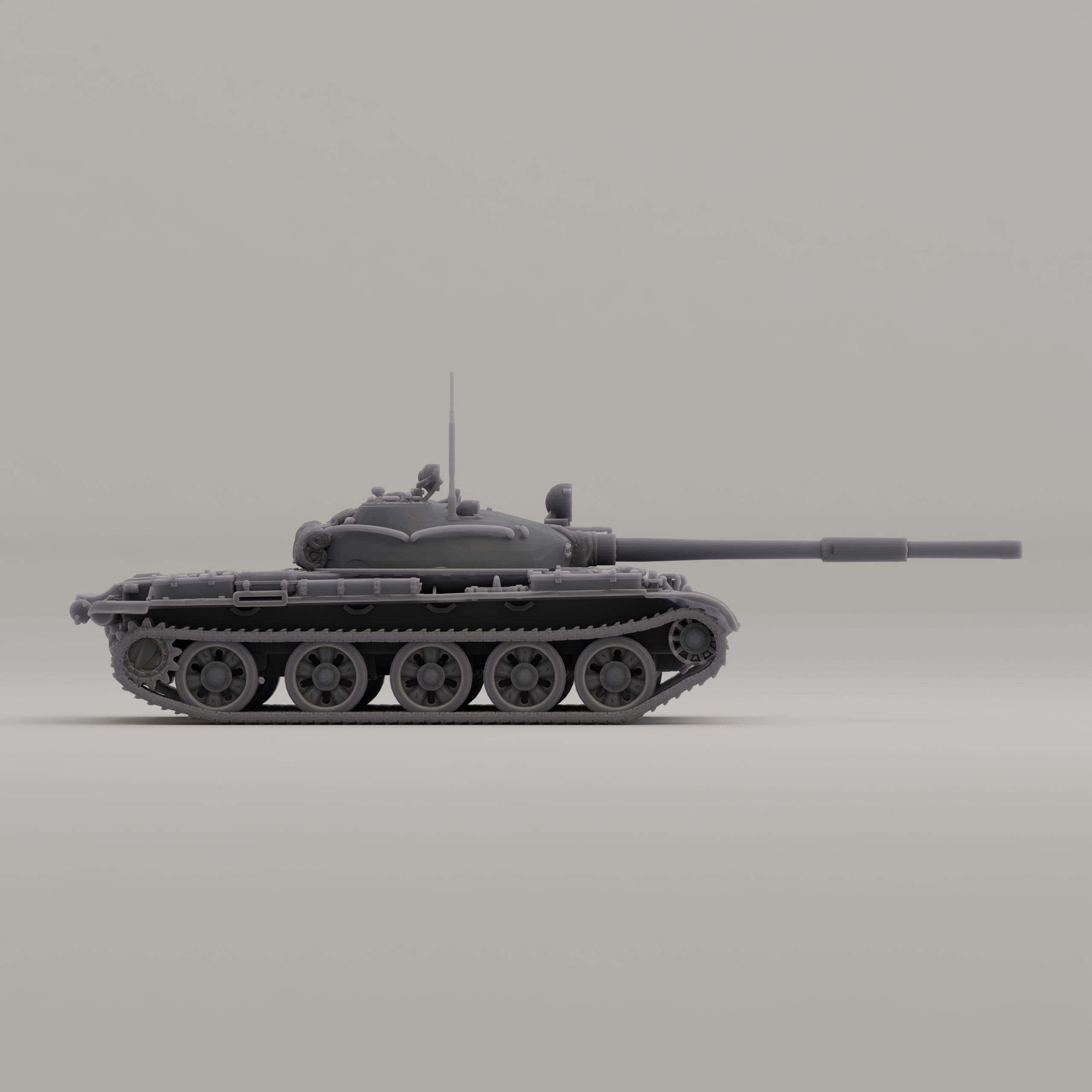 🥶 T-62 (MBT, Soviet Union, Cold War, 1961)・ 3D File for 3D printing・Cults