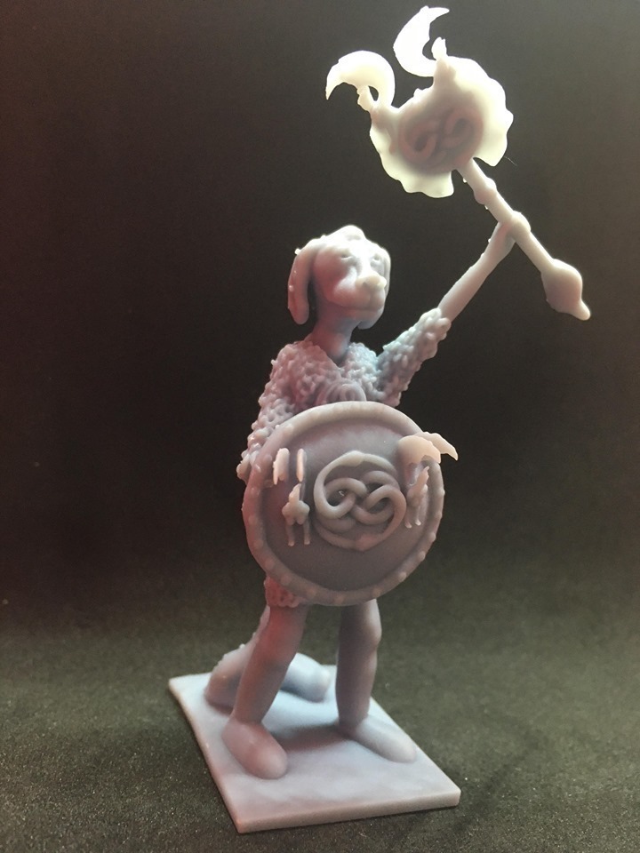 Free STL file Falcore the White Dragonborn Fighter 🛡️ ・3D printer model ...