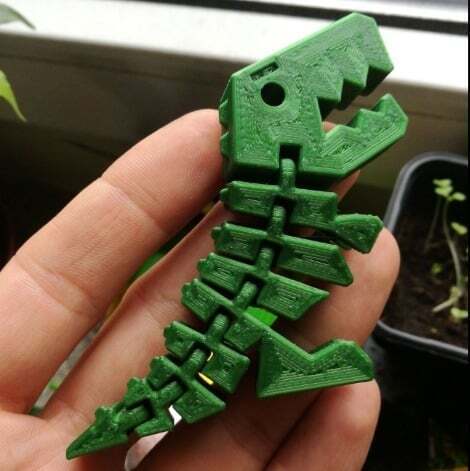 3D printing Flexi Rex with stronger links・Cults