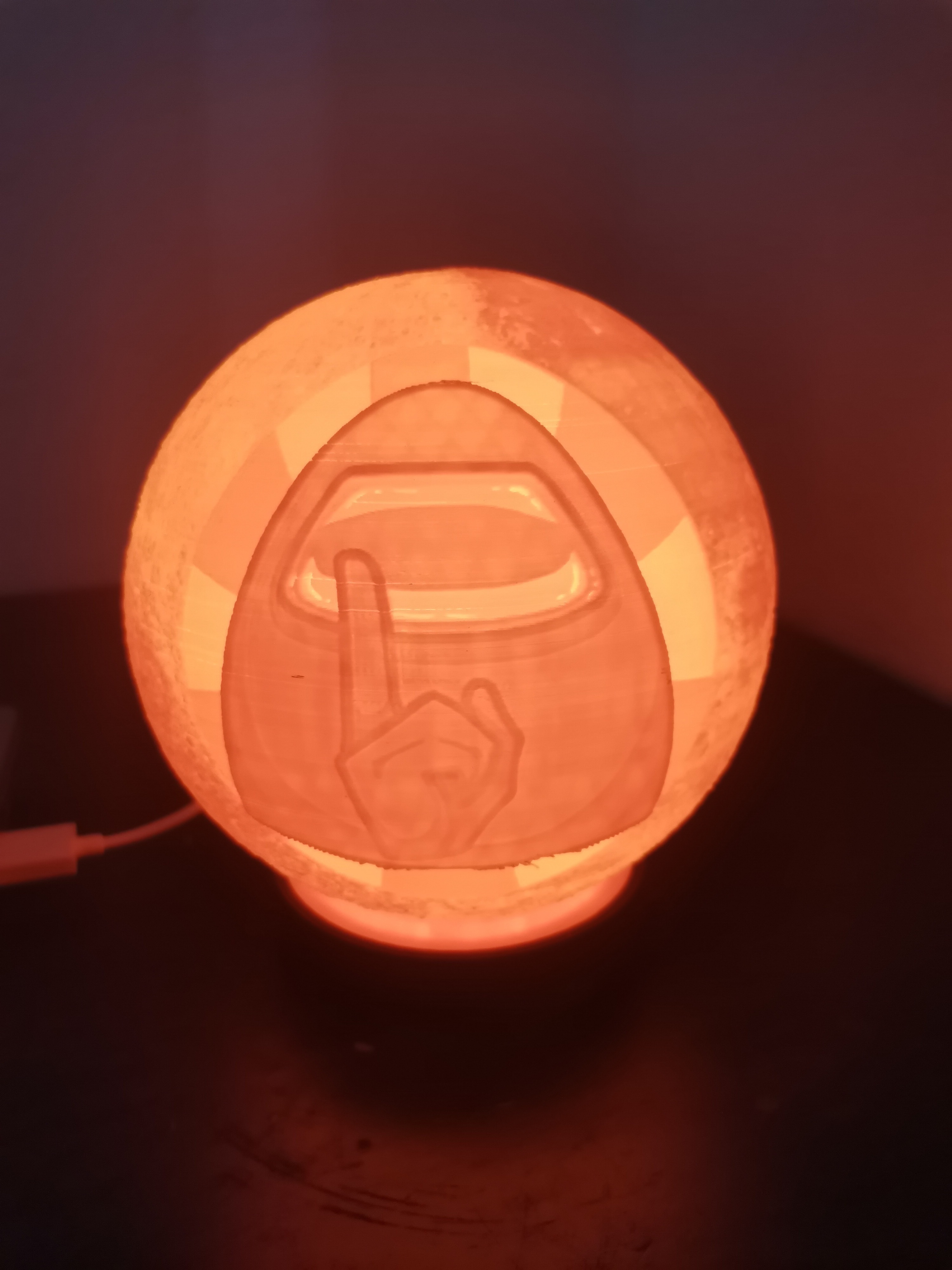 STL file Among Us Moonlamp 🔦・3D printer design to download・Cults