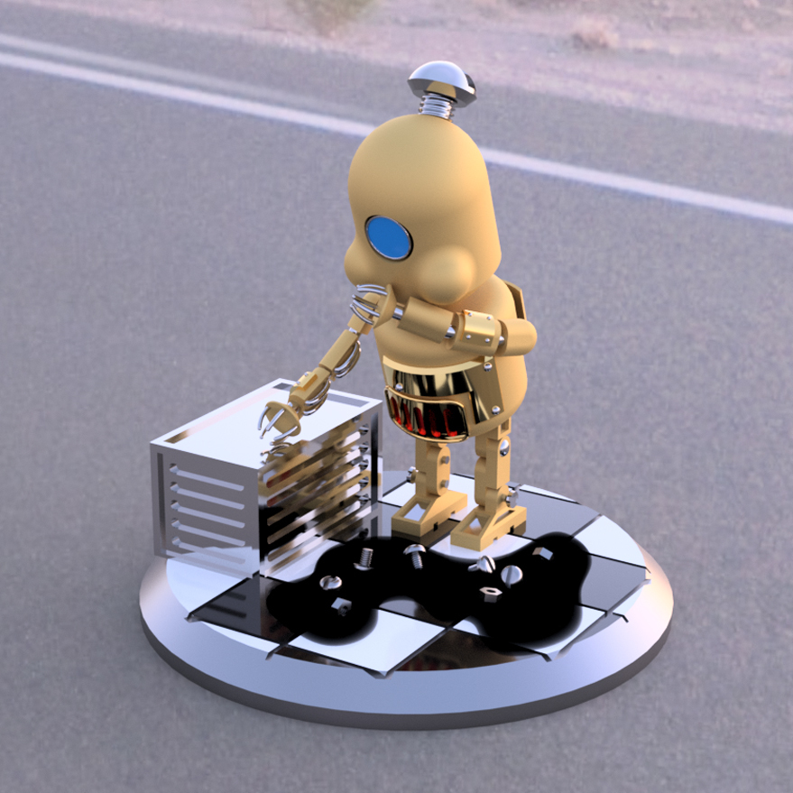 STL file Vomit Robot - What happen me? 🤮・3D printer model to download・Cults