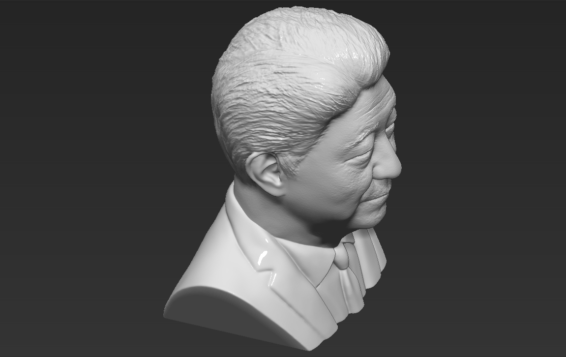 3D file Shinzo Abe bust 3D printing ready stl obj formats 👤 ・Template ...
