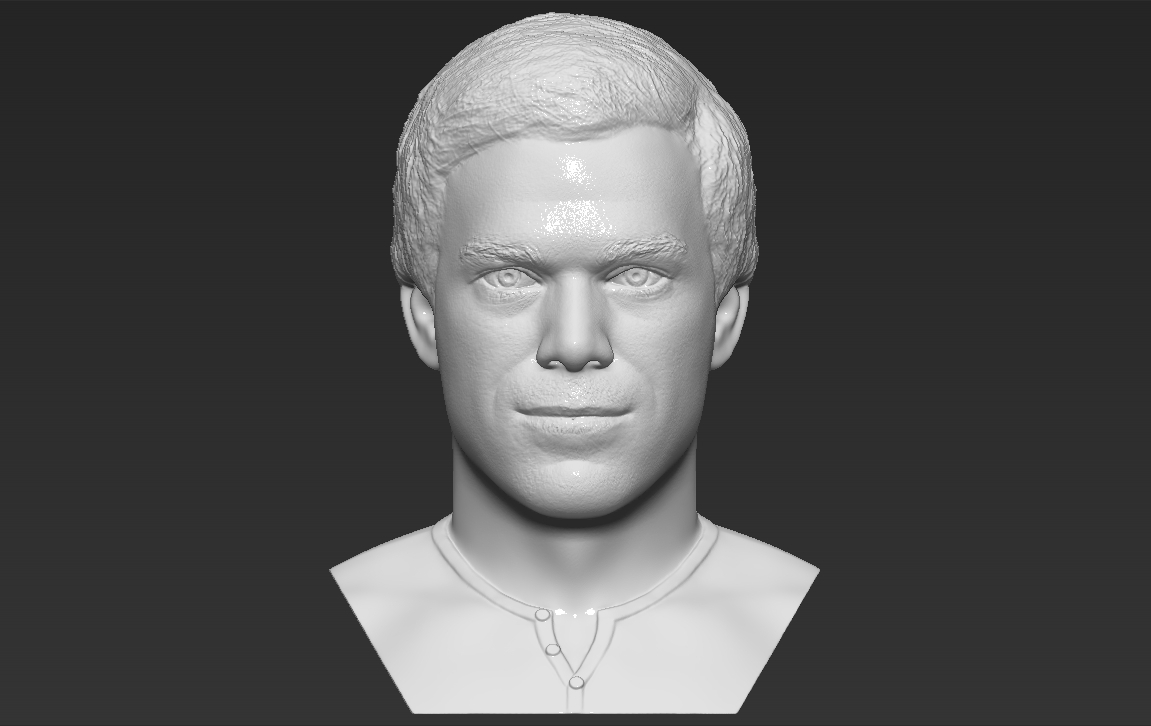 Archivo 3D Dexter Morgan busto de impresión en 3D listo stl obj ...