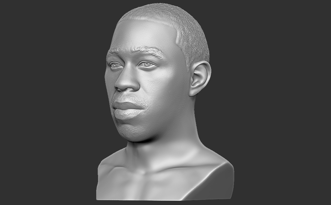 arquivo STL Tyler The Creator bust for 3D printing 👤 (OBJ)・design de ...