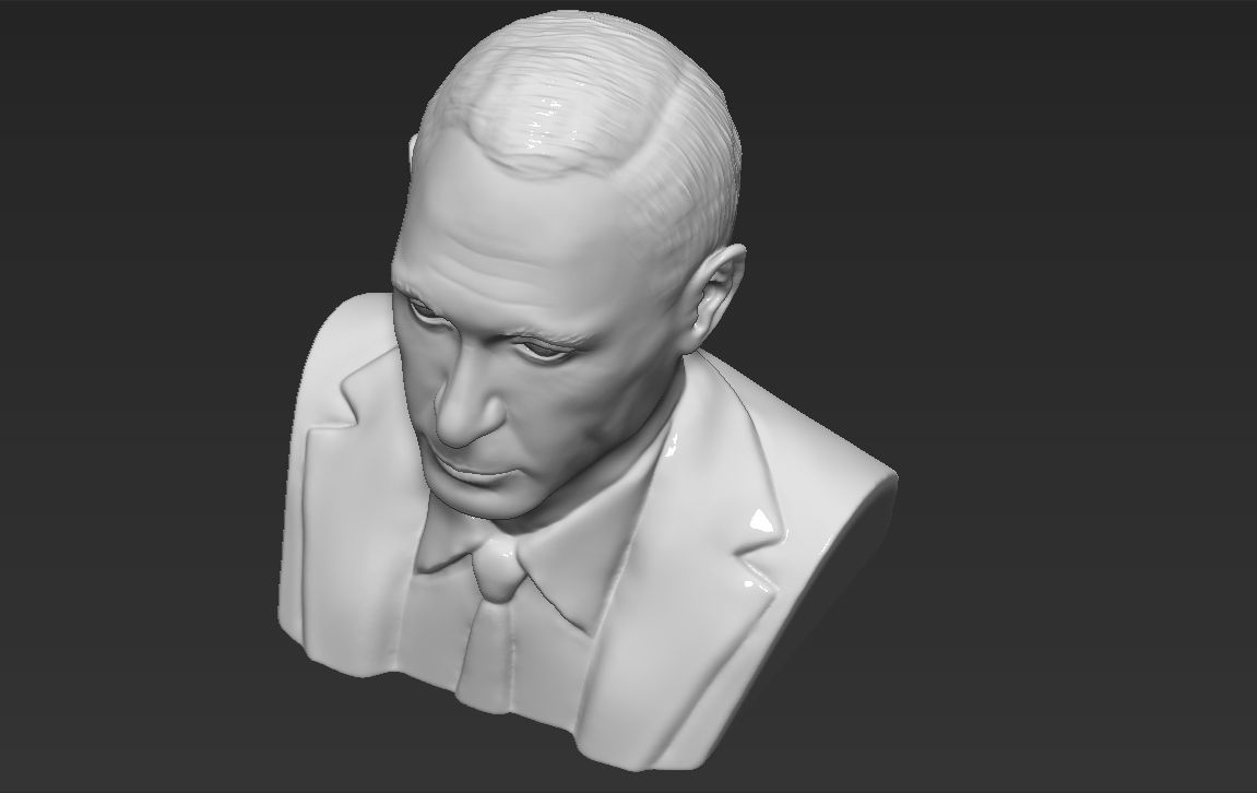 Fichier STL Vladimir Poutine buste impression 3D prêt stl obj 🗿 ・Modèle ...