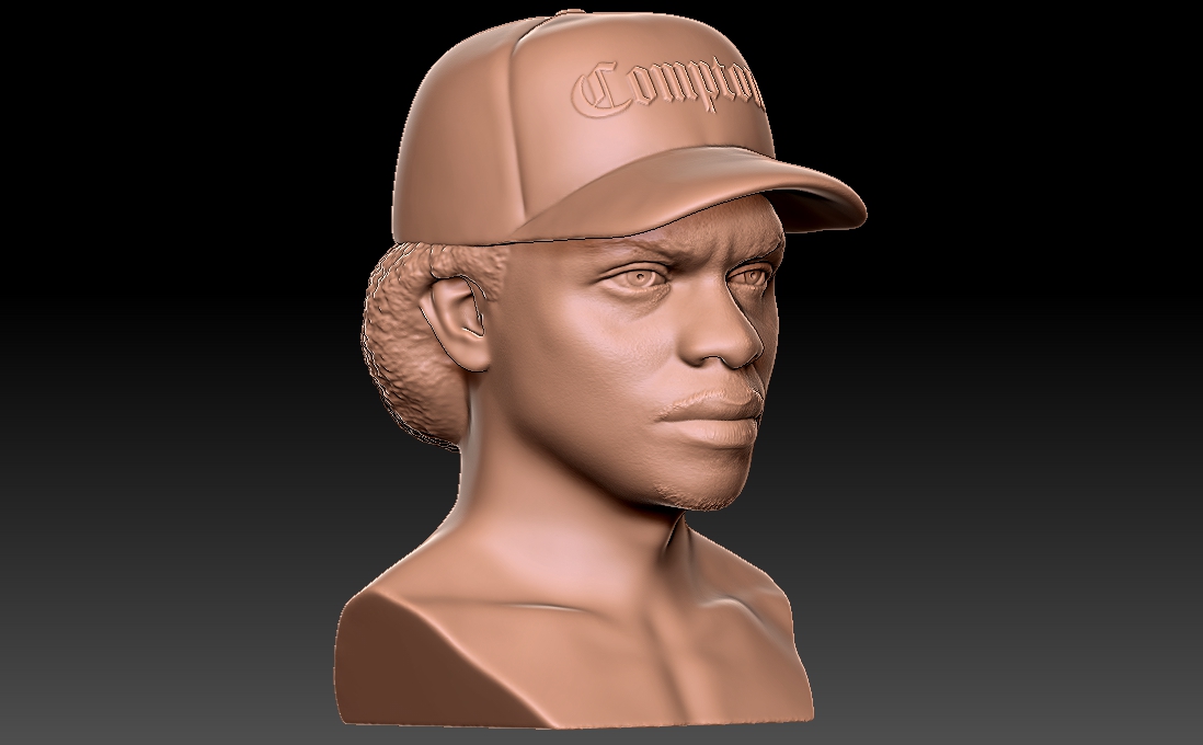 Файл STL Eazy-E bust for 3D printing 👤 (OBJ)・Дизайн 3D-печати для ...