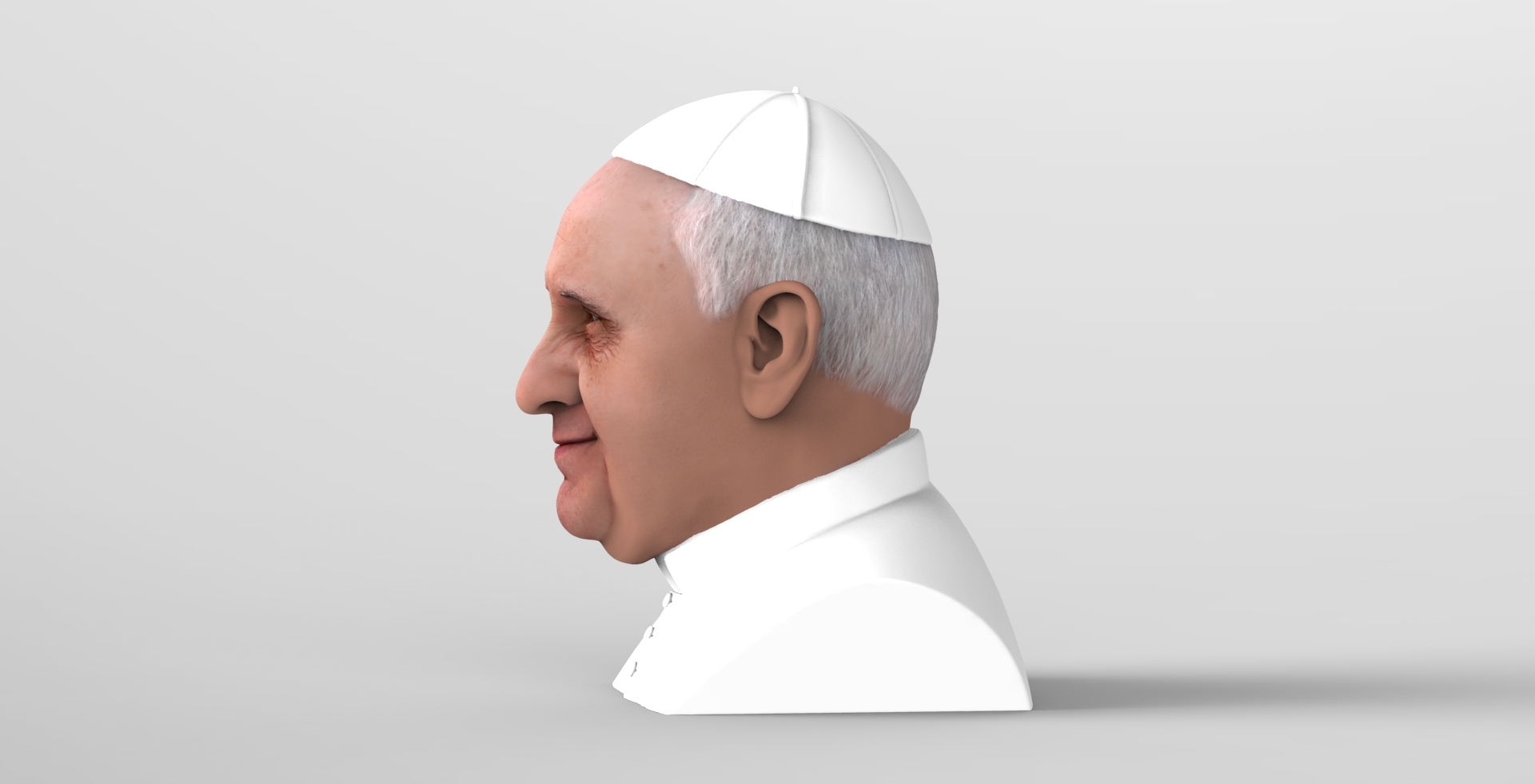 3D file Pope Francis bust ready for full color 3D printing 👤・3D printer ...