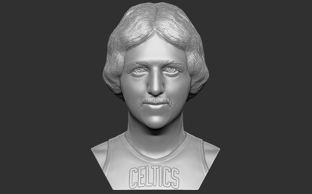3D file Larry Bird bust 3D printing ready stl obj formats 🐦 ・3D ...