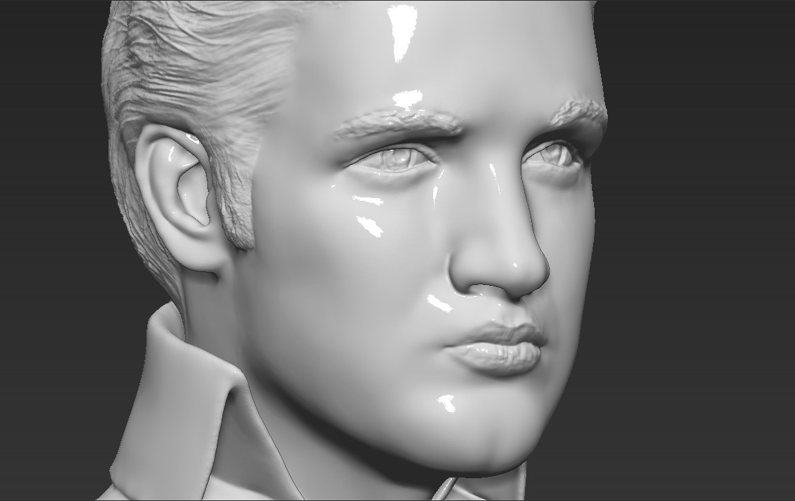 arquivo 3D Elvis Presley bust 3D printing ready stl obj 👤 ・Modelo para ...