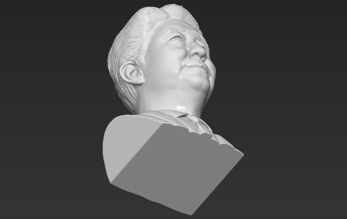 3D file Shinzo Abe bust 3D printing ready stl obj formats 👤 ・Template ...