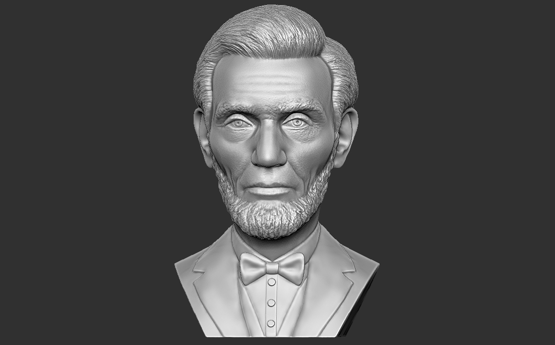 3D file Abraham Lincoln bust ready for full color 3D printing 👤・3D ...