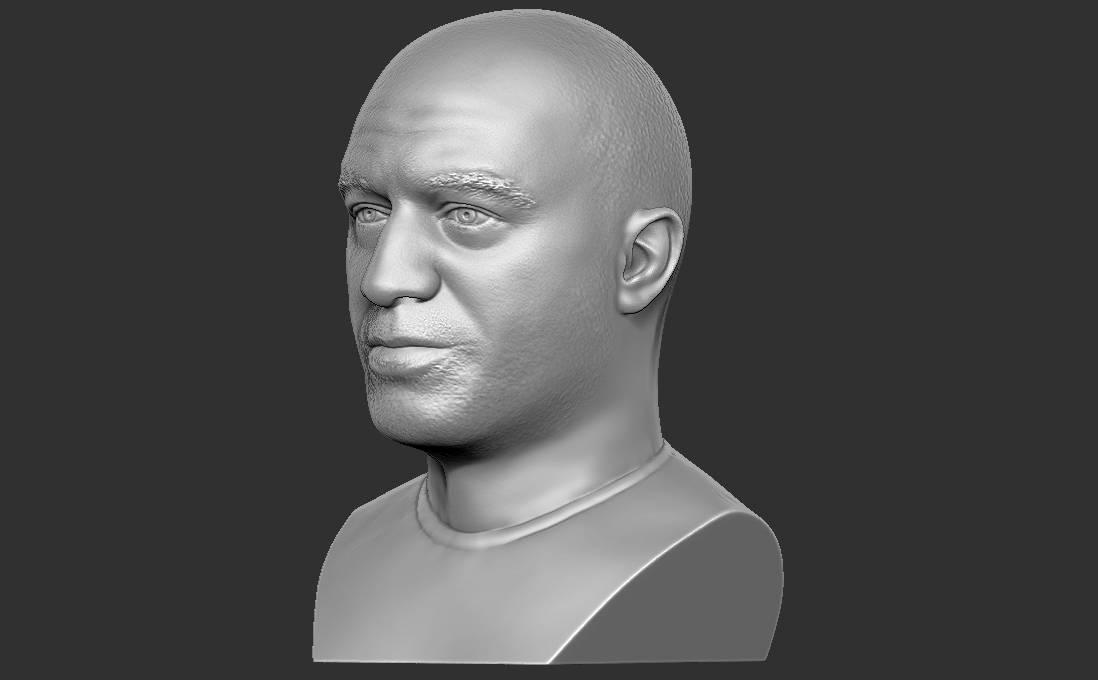 OBJ file Joe Rogan bust for 3D printing 👤 ・3D print design to download ...