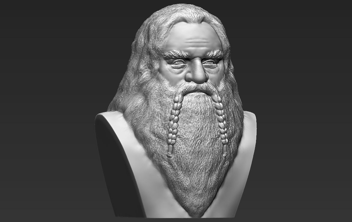 STL file Gimli Lord of the Rings bust 3D printing ready stl obj 👤 ...