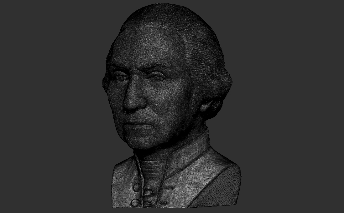 arquivo 3D Busto de George Washington formatos stl obj listos para ...