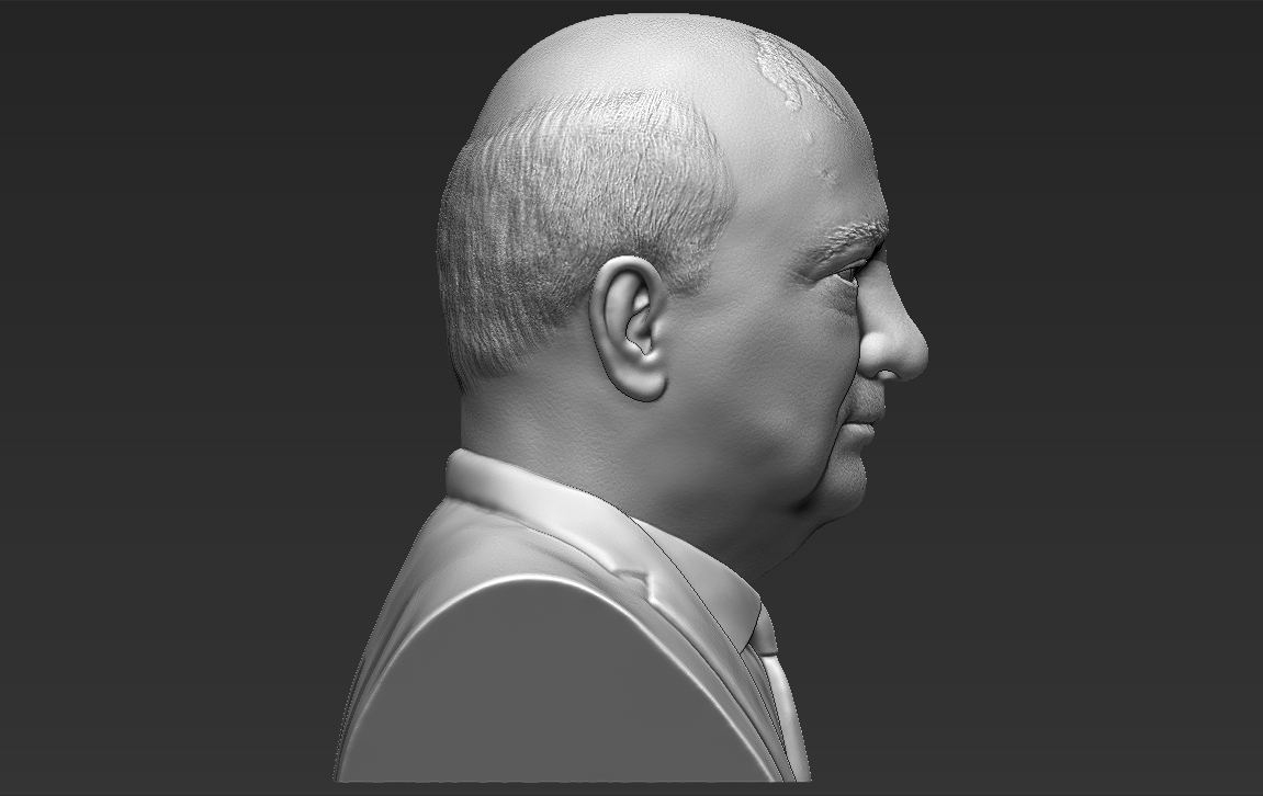 3D file Mikhail Gorbachev bust 3D printing ready stl obj formats 👤 ・3D ...