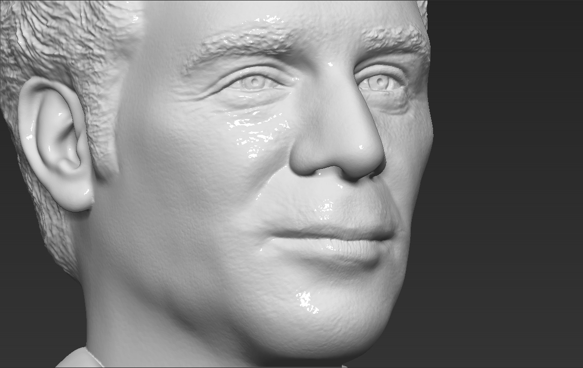 Файл 3D Cosmo Kramer from Seinfeld bust 3D printing ready stl obj ...