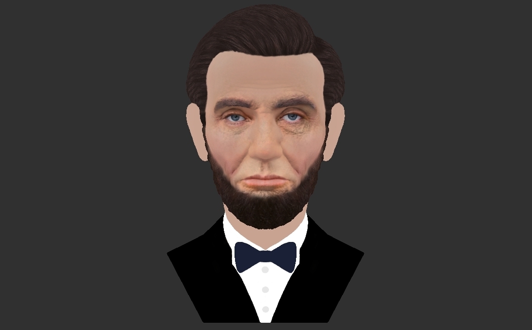 3D file Abraham Lincoln bust ready for full color 3D printing 👤 ・3D ...