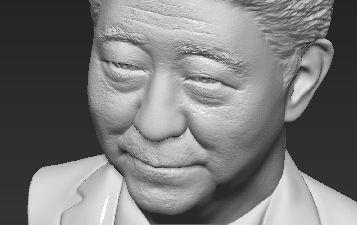 3D file Shinzo Abe bust 3D printing ready stl obj formats 👤 ・Template ...