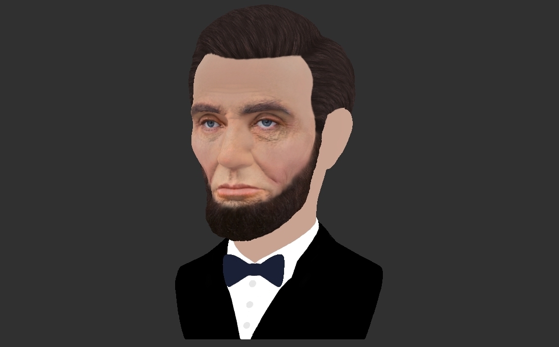 3D file Abraham Lincoln bust ready for full color 3D printing 👤・3D ...