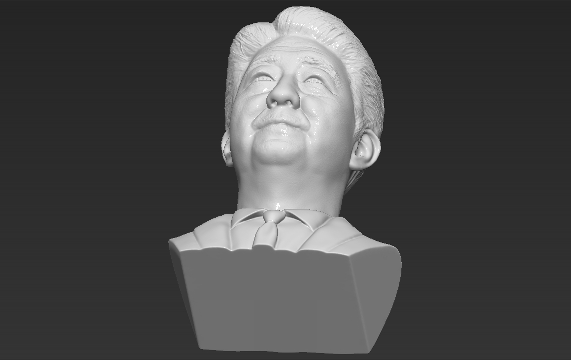 3D file Shinzo Abe bust 3D printing ready stl obj formats 👤 ・Template ...