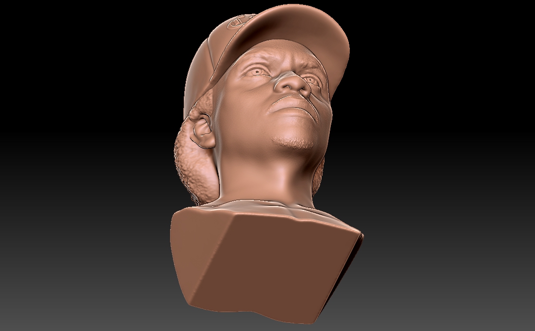 Файл STL Eazy-E bust for 3D printing 👤 (OBJ)・Дизайн 3D-печати для ...