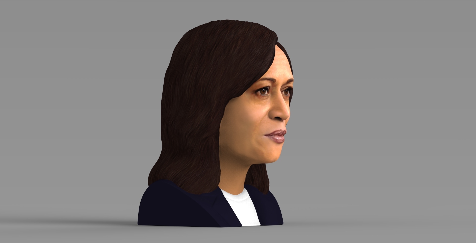 3D file Kamala Harris bust ready for full color 3D printing 👤 ・3D ...