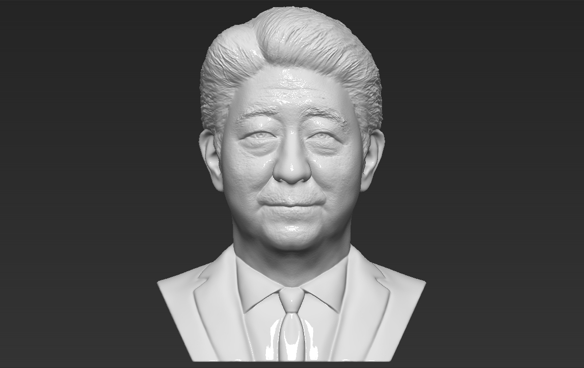 3D file Shinzo Abe bust 3D printing ready stl obj formats 👤 ・Template ...