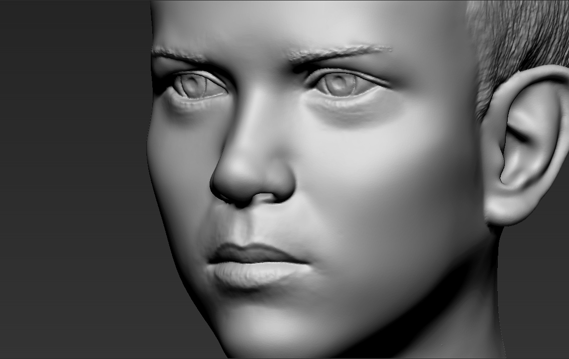 3D file Eleven Stranger Things bust 3D printing ready stl obj formats 👤 ...