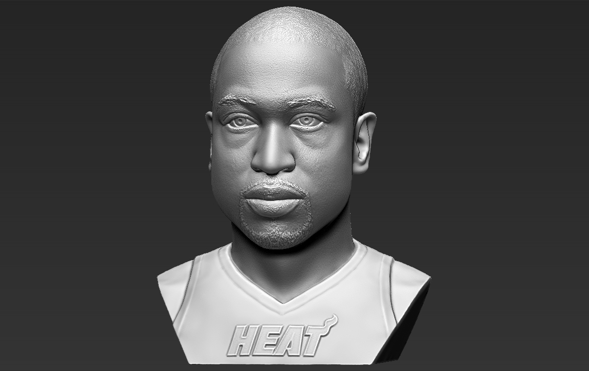 Файл 3D Dwyane Wade bust 3D printing ready stl obj formats 👤 ・Дизайн 3D ...