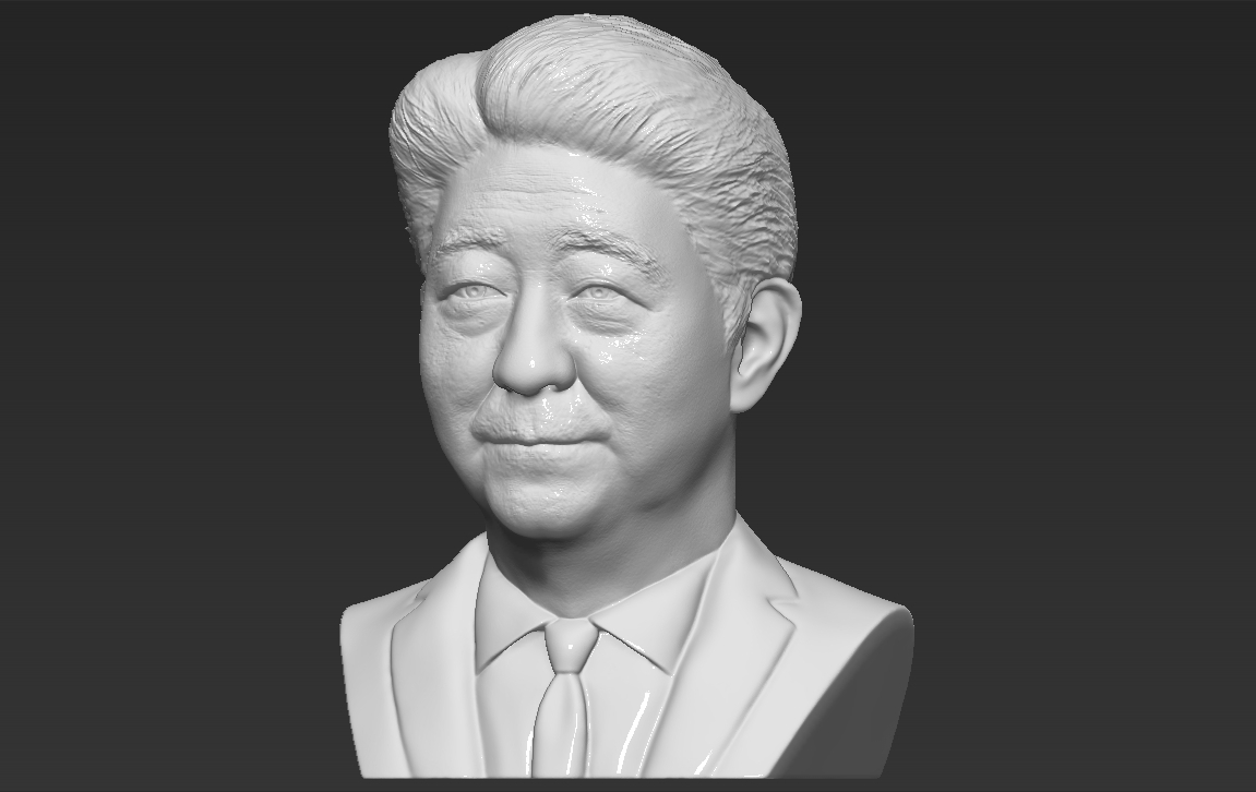 3D file Shinzo Abe bust 3D printing ready stl obj formats 👤 ・Template ...