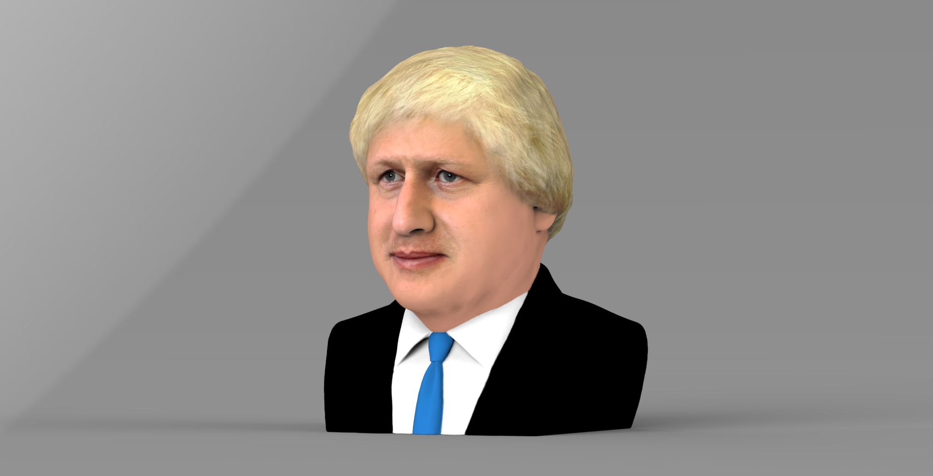 3D file Boris Johnson bust ready for full color 3D printing 👤 ・3D print ...