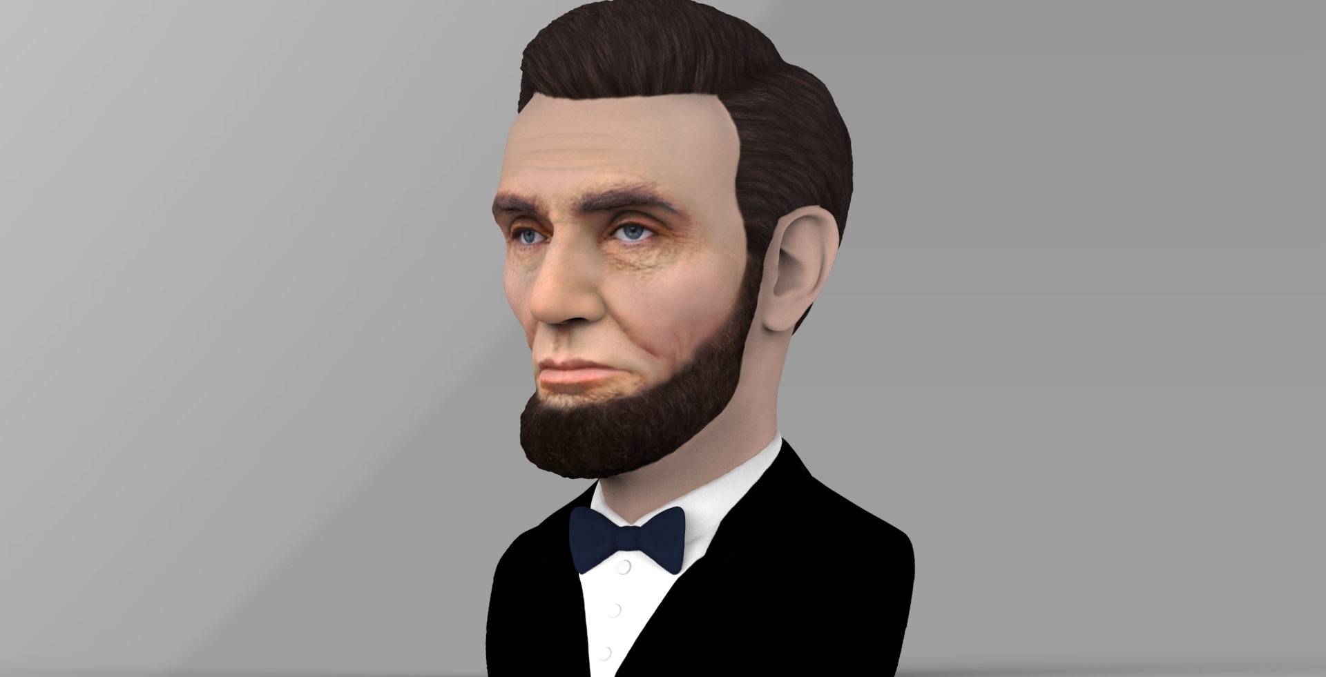 3D file Abraham Lincoln bust ready for full color 3D printing 👤 ・3D ...