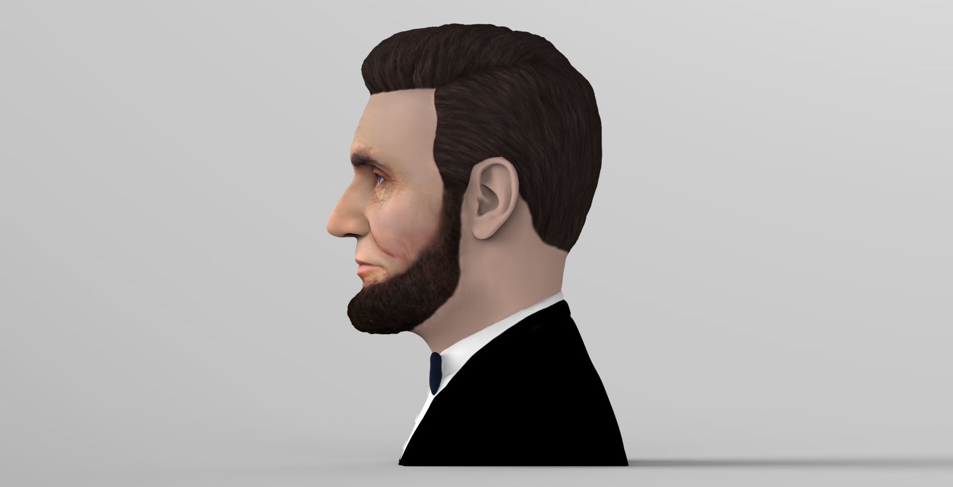 3D file Abraham Lincoln bust ready for full color 3D printing 👤 ・3D ...
