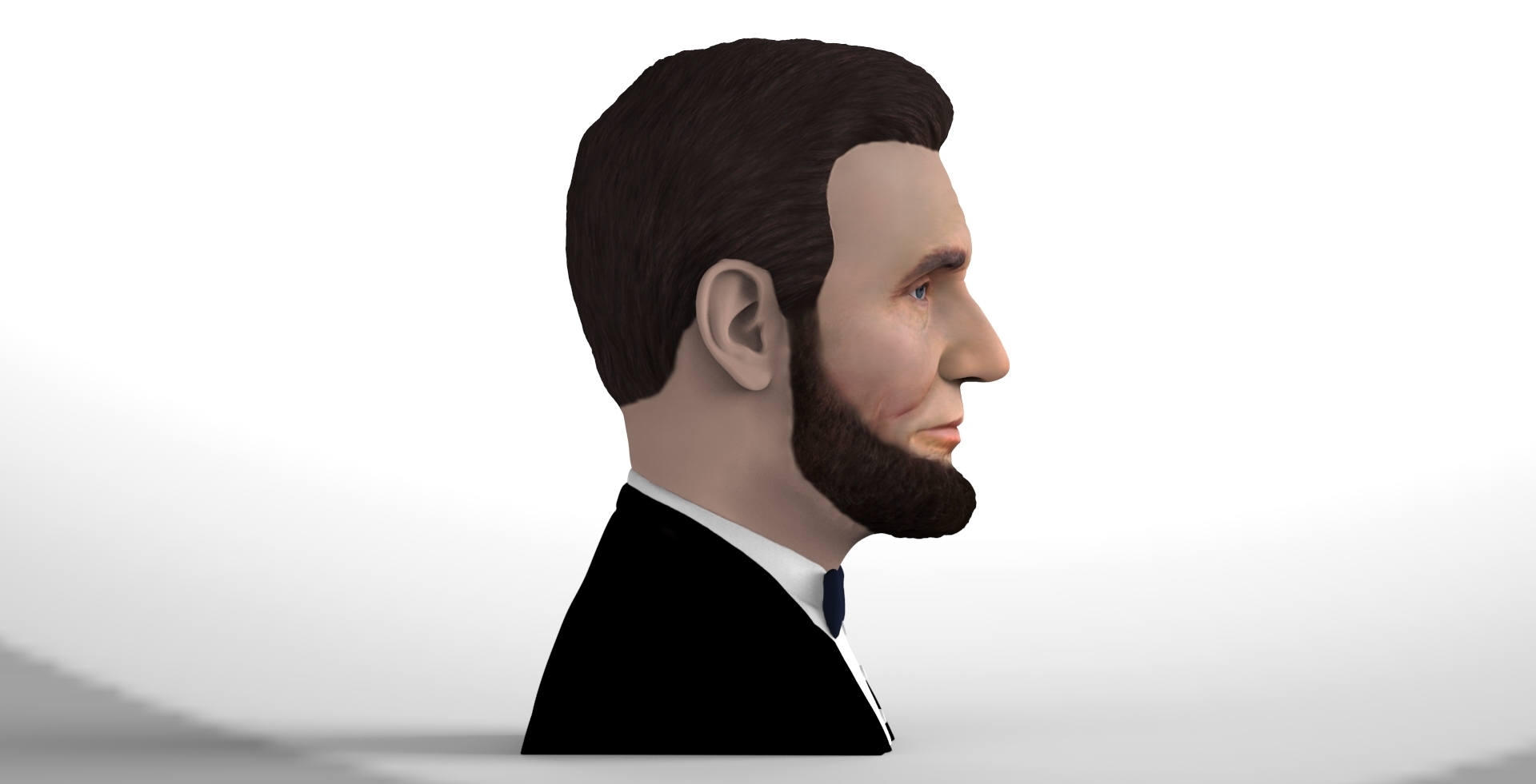 3D file Abraham Lincoln bust ready for full color 3D printing 👤 ・3D ...
