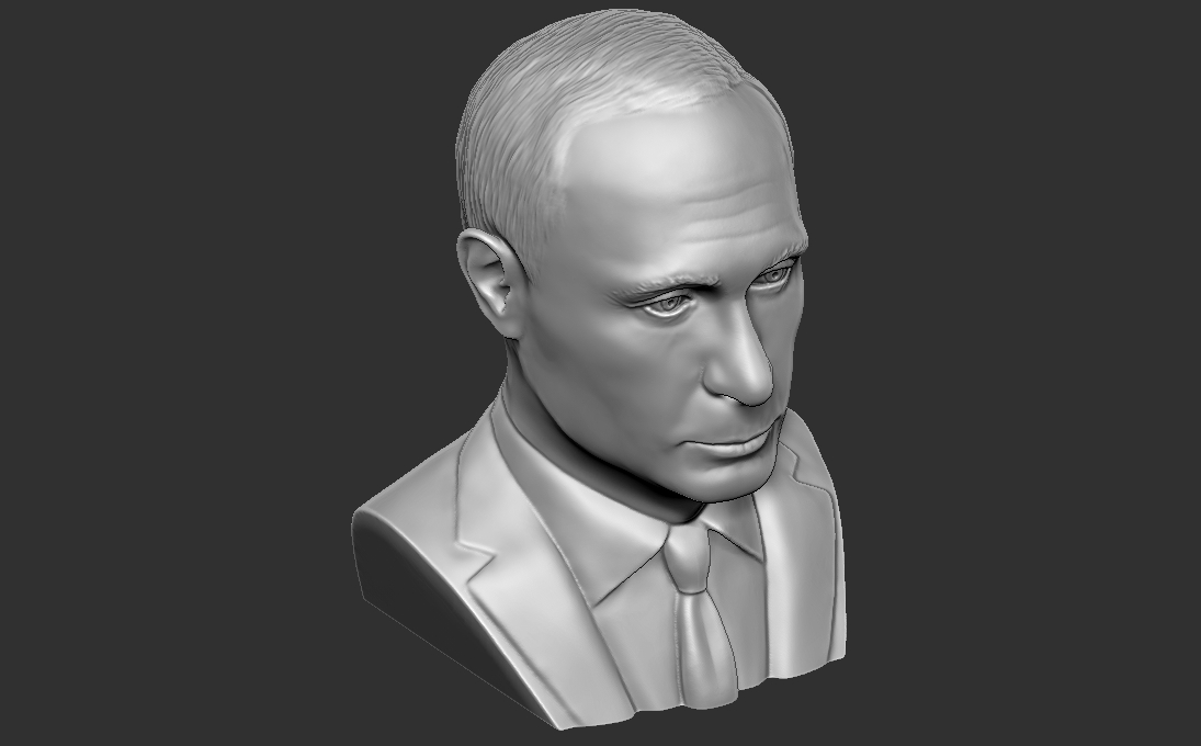 STL file Vladimir Putin bust for 3D printing 👤 (OBJ)・3D printable ...