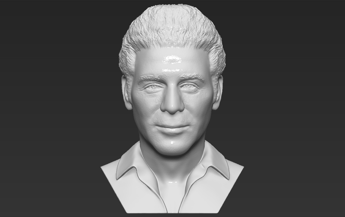 Файл 3D Cosmo Kramer from Seinfeld bust 3D printing ready stl obj ...