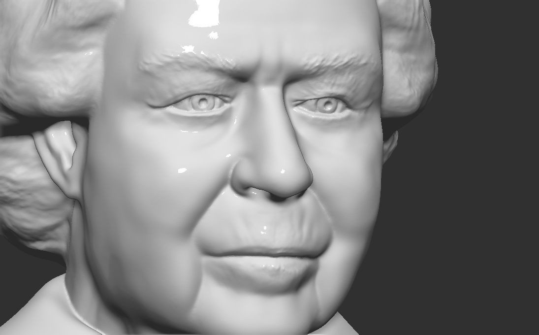 STL file Queen Elizabeth II bust 3D printing ready stl obj 👸 (OBJ)・3D ...