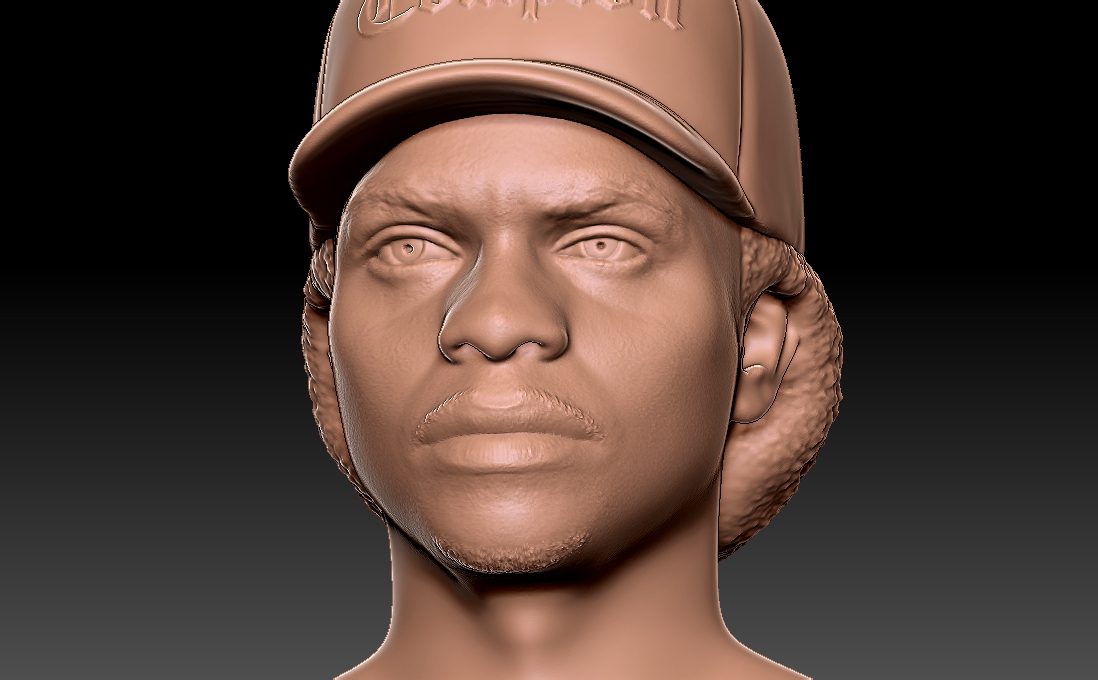 Файл STL Eazy-E bust for 3D printing 👤 (OBJ)・Дизайн 3D-печати для ...